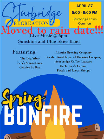 Sturbridge Recreation: Spring Bonfire